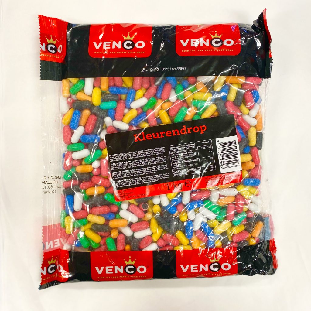Venco Kleuren Drops 1kg | The Dutch Pantry